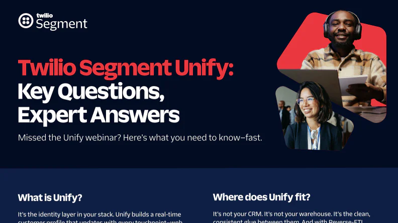 Twilio Segment Unify: Real-Time Customer Profiles | Twilio