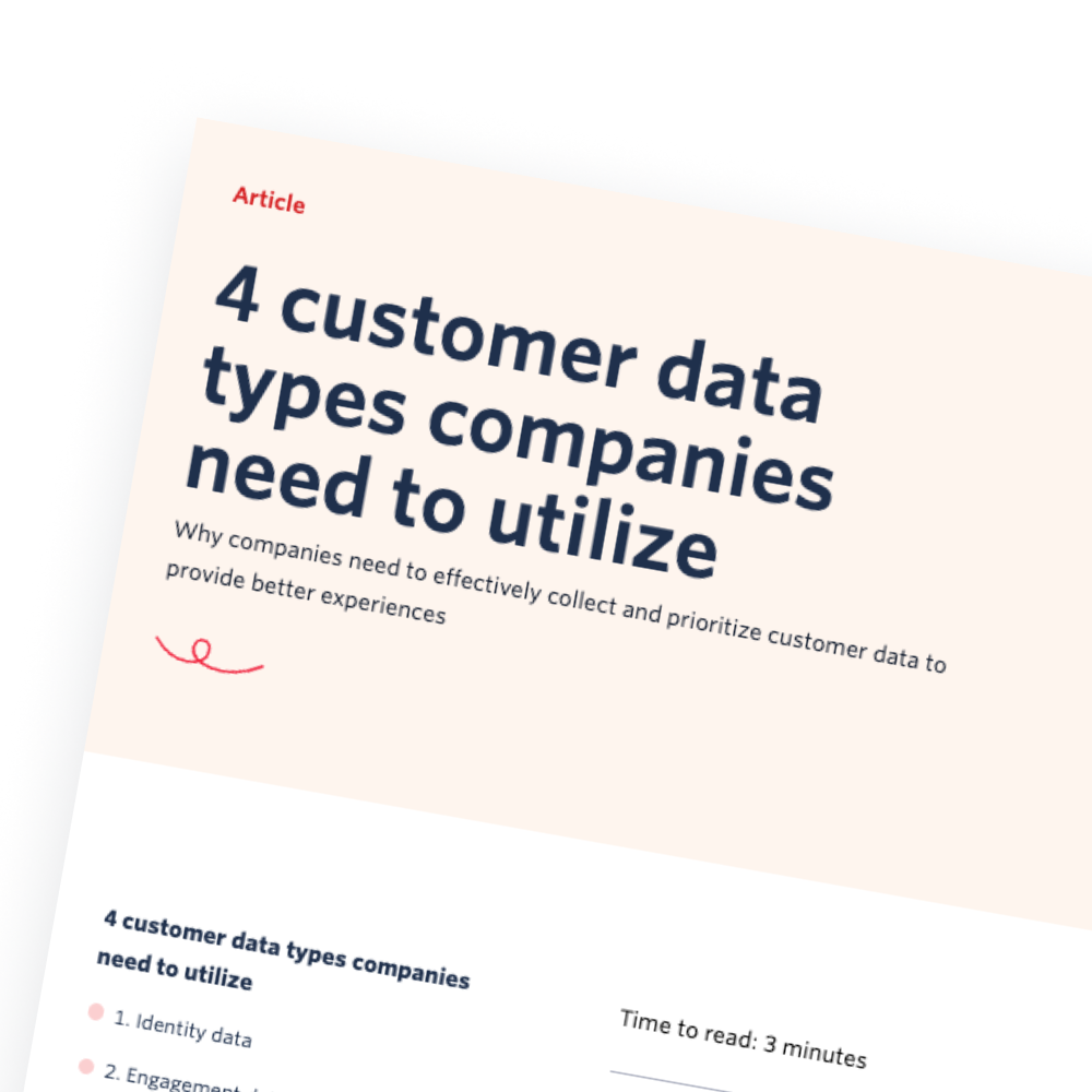 4 customer data types companies need to utilize | Twilio