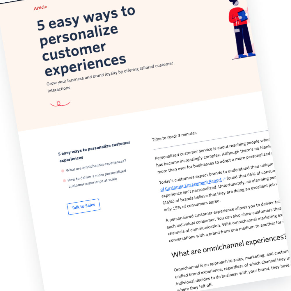 5 easy ways to personalize customer experiences | Twilio
