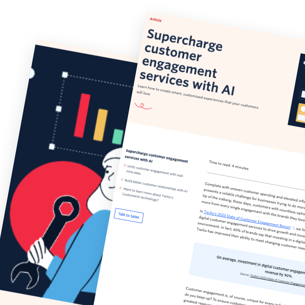 Supercharge customer engagement services with AI | Twilio