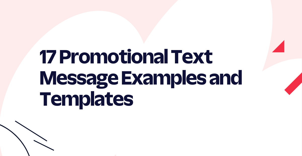 17 Promotional Text Message Examples and Templates | Twilio