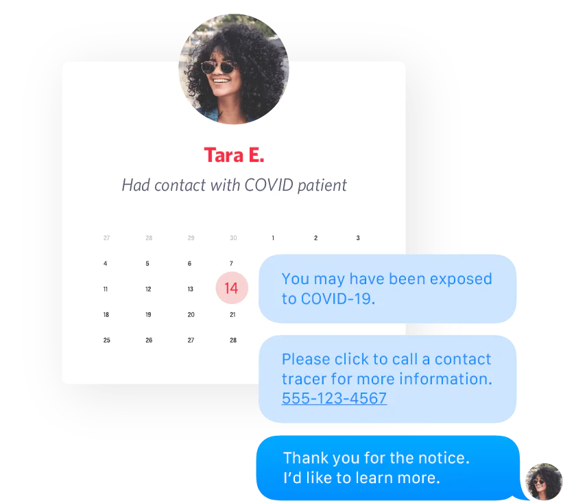 Rastreamento de contatos